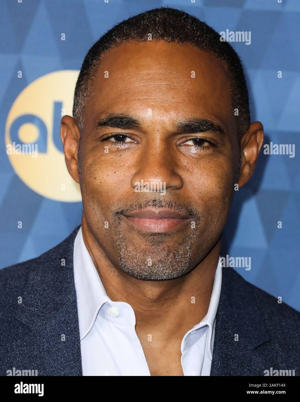 PASADENA, LOS ANGELES, CALIFORNIA, USA - JANUARY 08: Actor Jason George ...