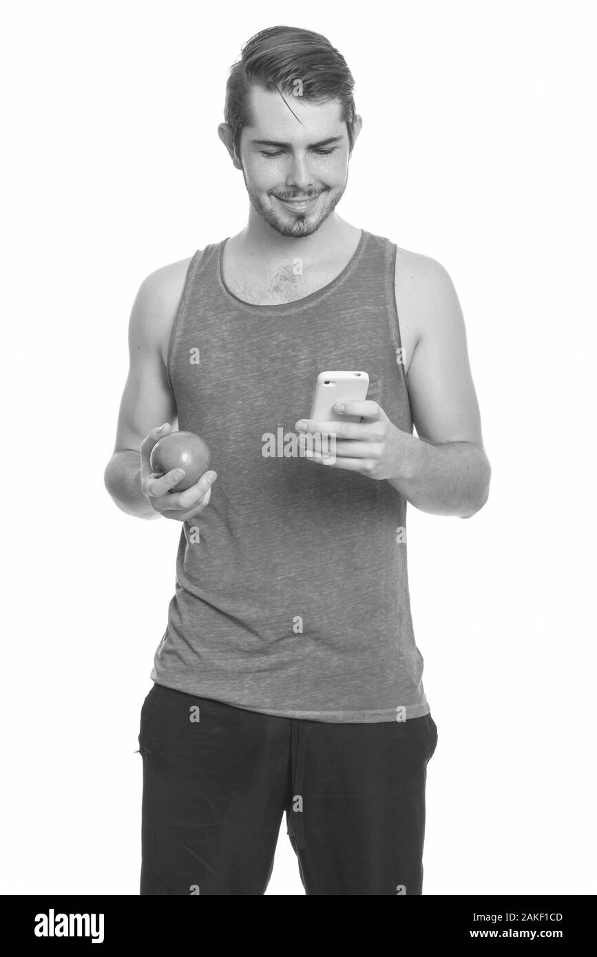 Man smiling in gym Cut Out Stock Images & Pictures - Alamy