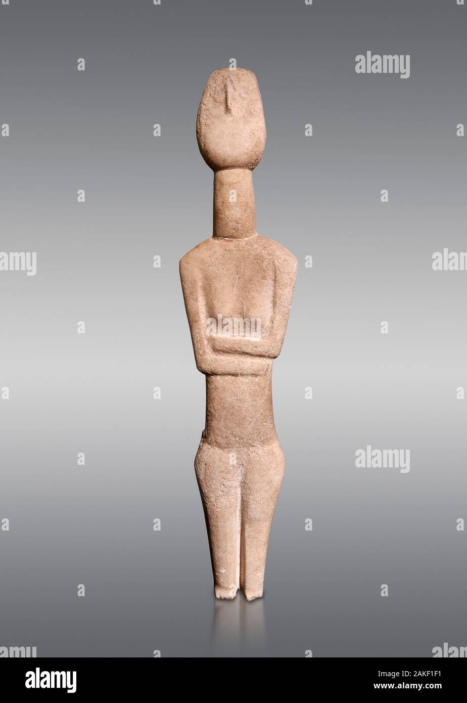 Cycladic Canonical type, Spedos variety female figurine statuette ...