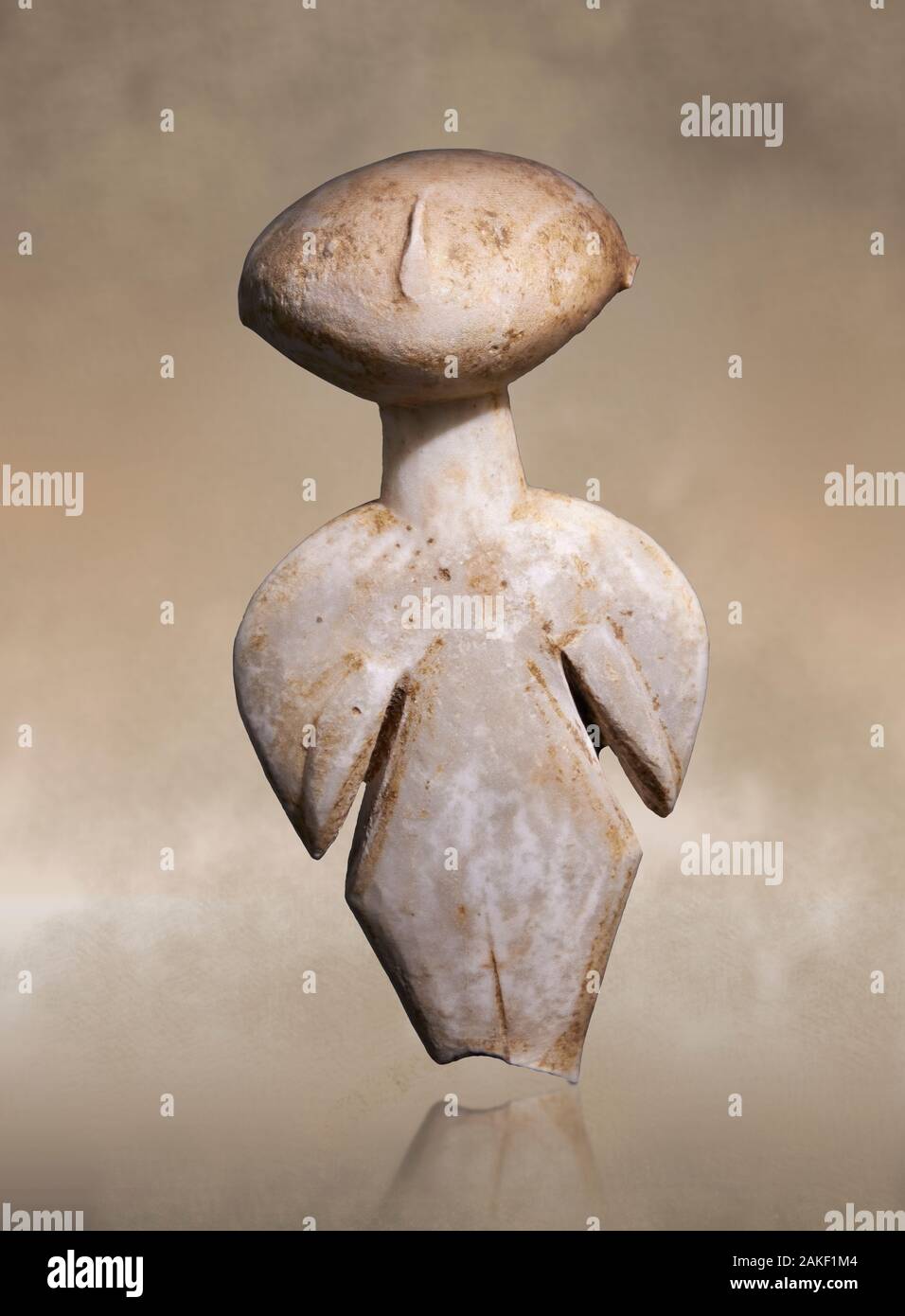 Ancient Greek Cycladic figurine, Kilia type ('stargazer'). Kilia ...
