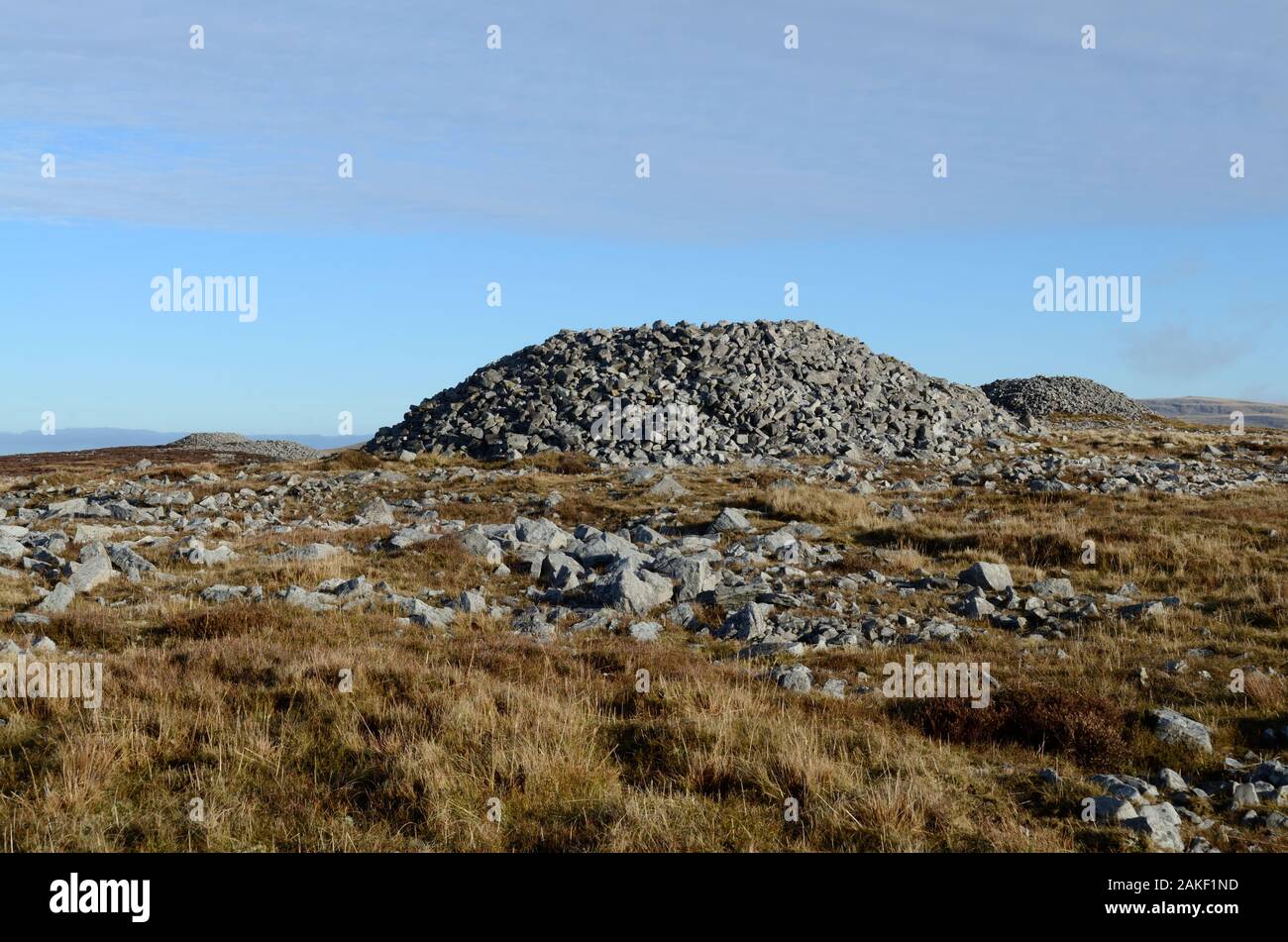 Three Bronze Age Cairns at Tair Carn Uchaf Mynydd Du Black Mountain ...
