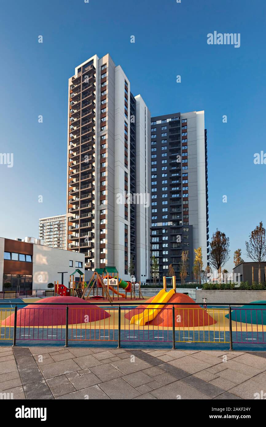 Belgrade, Serbia October 15, 2019: Belgrade Waterfront Residences ...