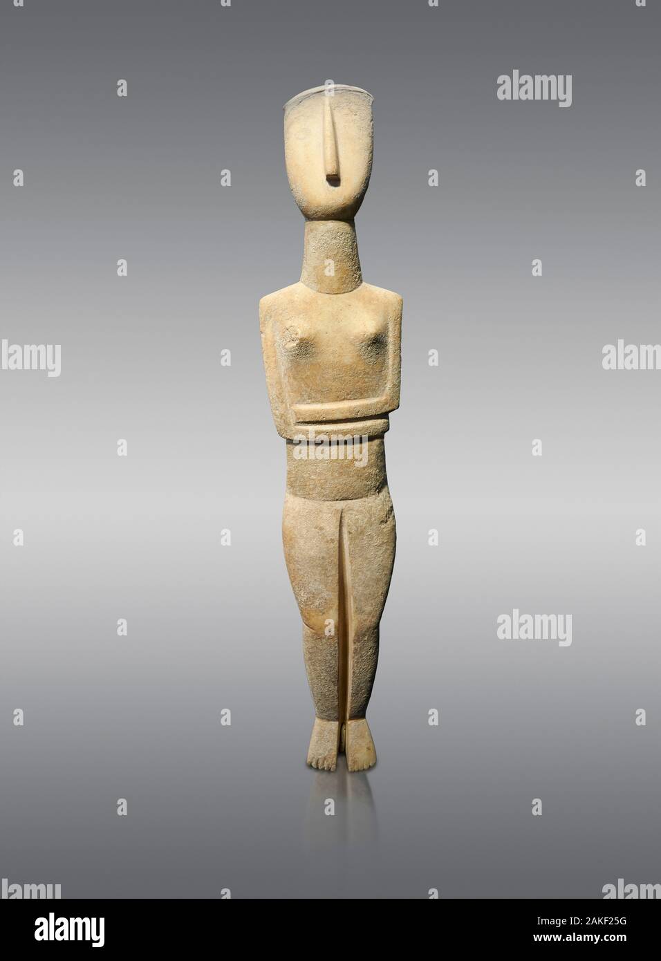 Female Cycladic Canonical type, Spedos variety female figurine ...