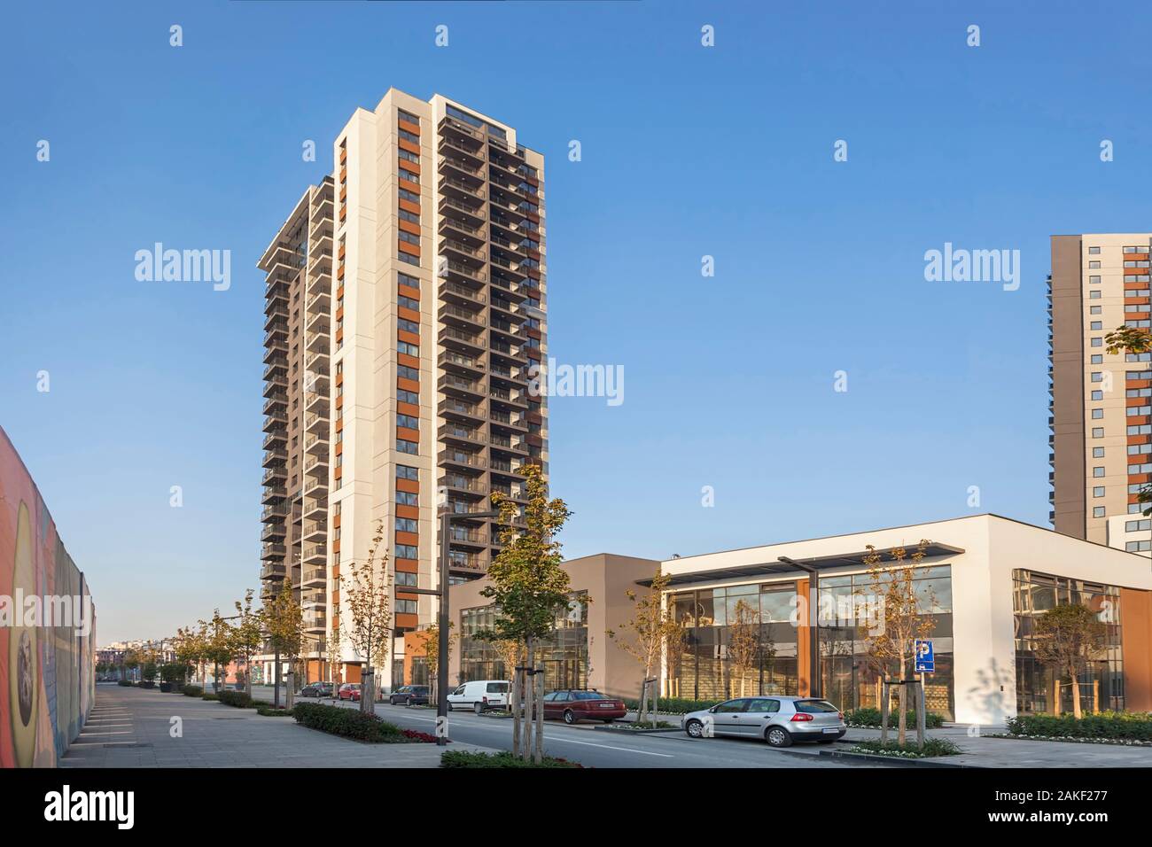 Belgrade, Serbia October 15, 2019: Belgrade Waterfront Vista Residences ...