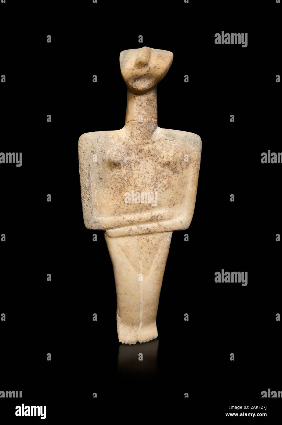 Cycladic Post Canonical type, Chalandrian variety female figurine ...
