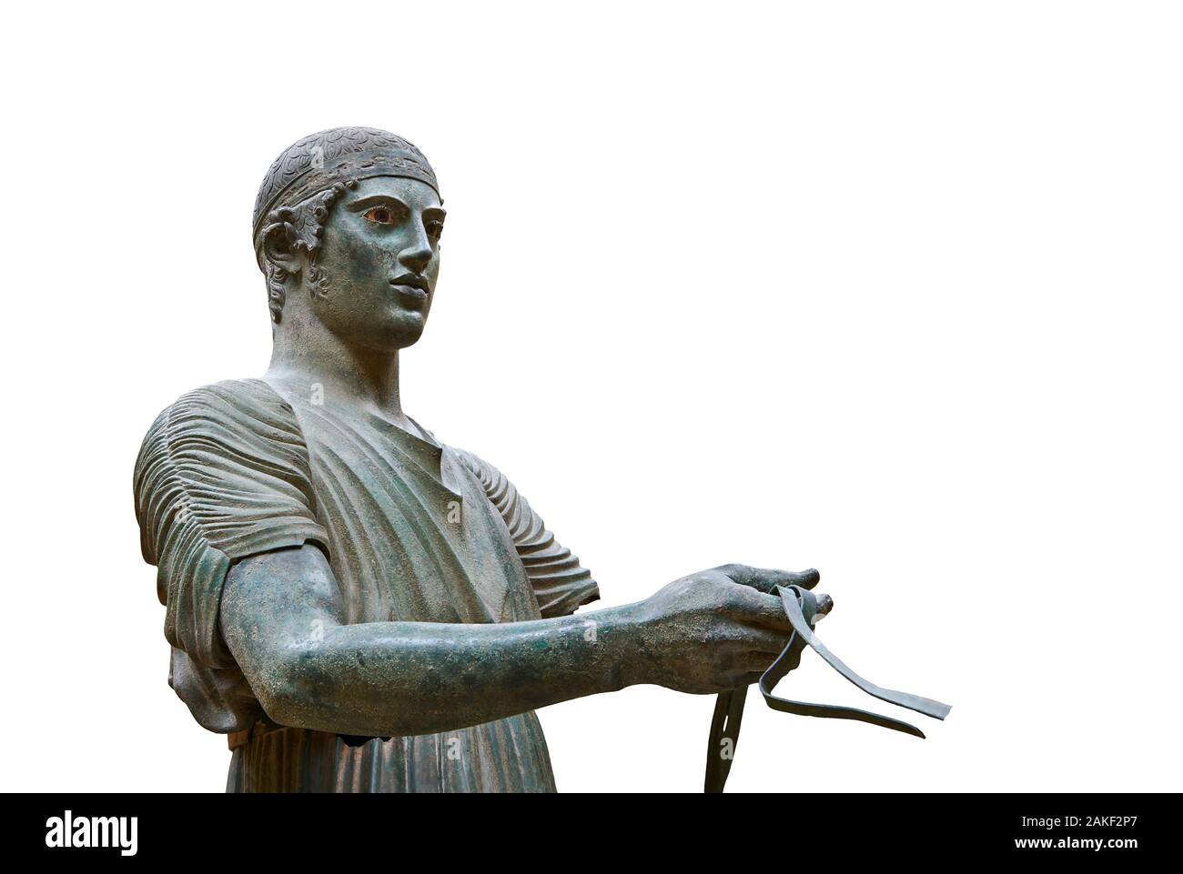 Delphi museum bronze statue delphi Cut Out Stock Images & Pictures - Alamy