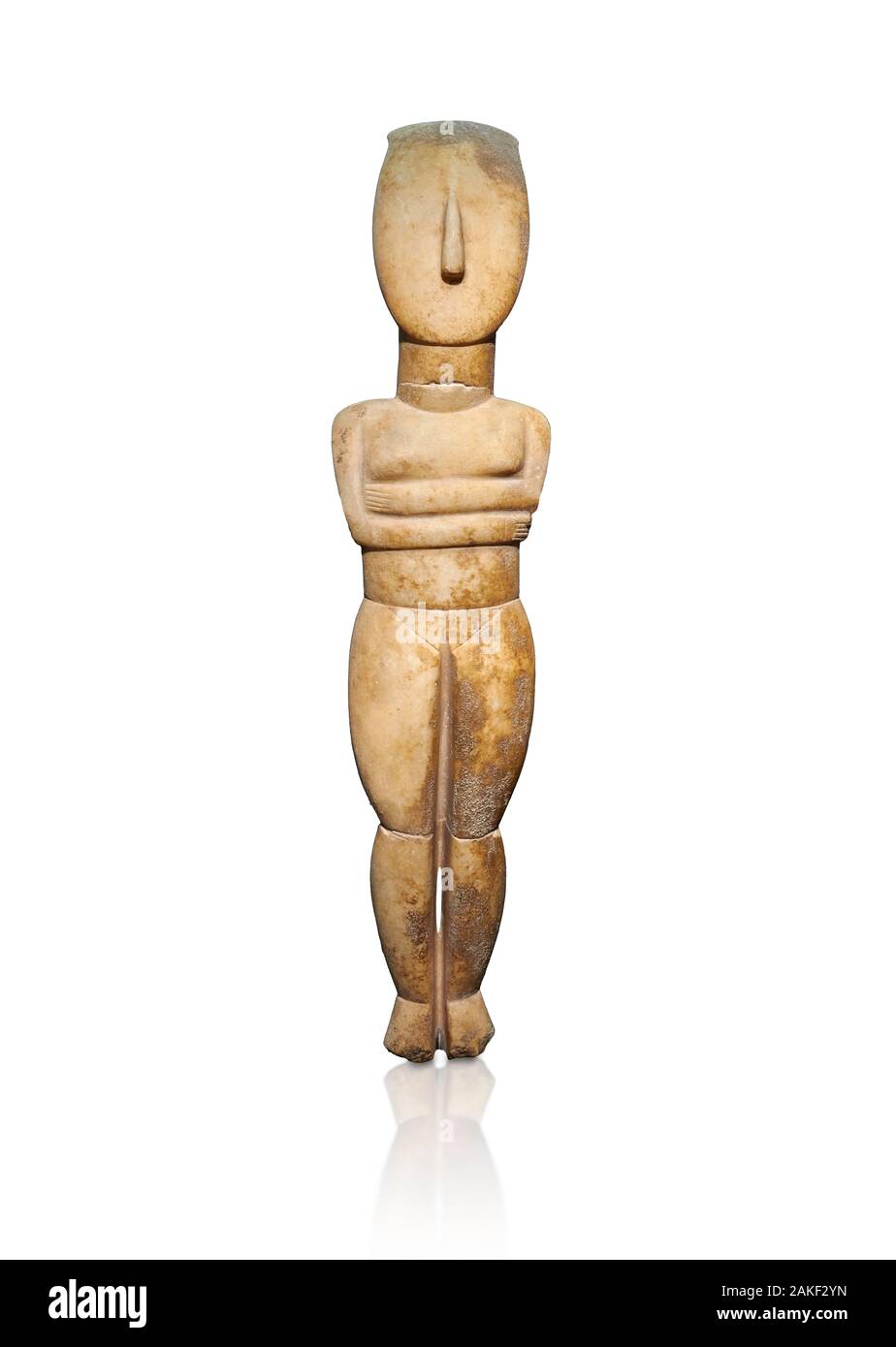 Female Cycladic Canonical type, Spedos variety female figurine ...