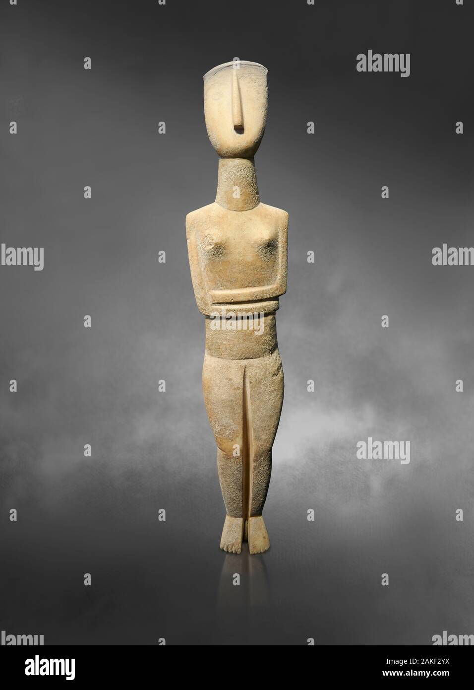 Female Cycladic Canonical type, Spedos variety female figurine ...