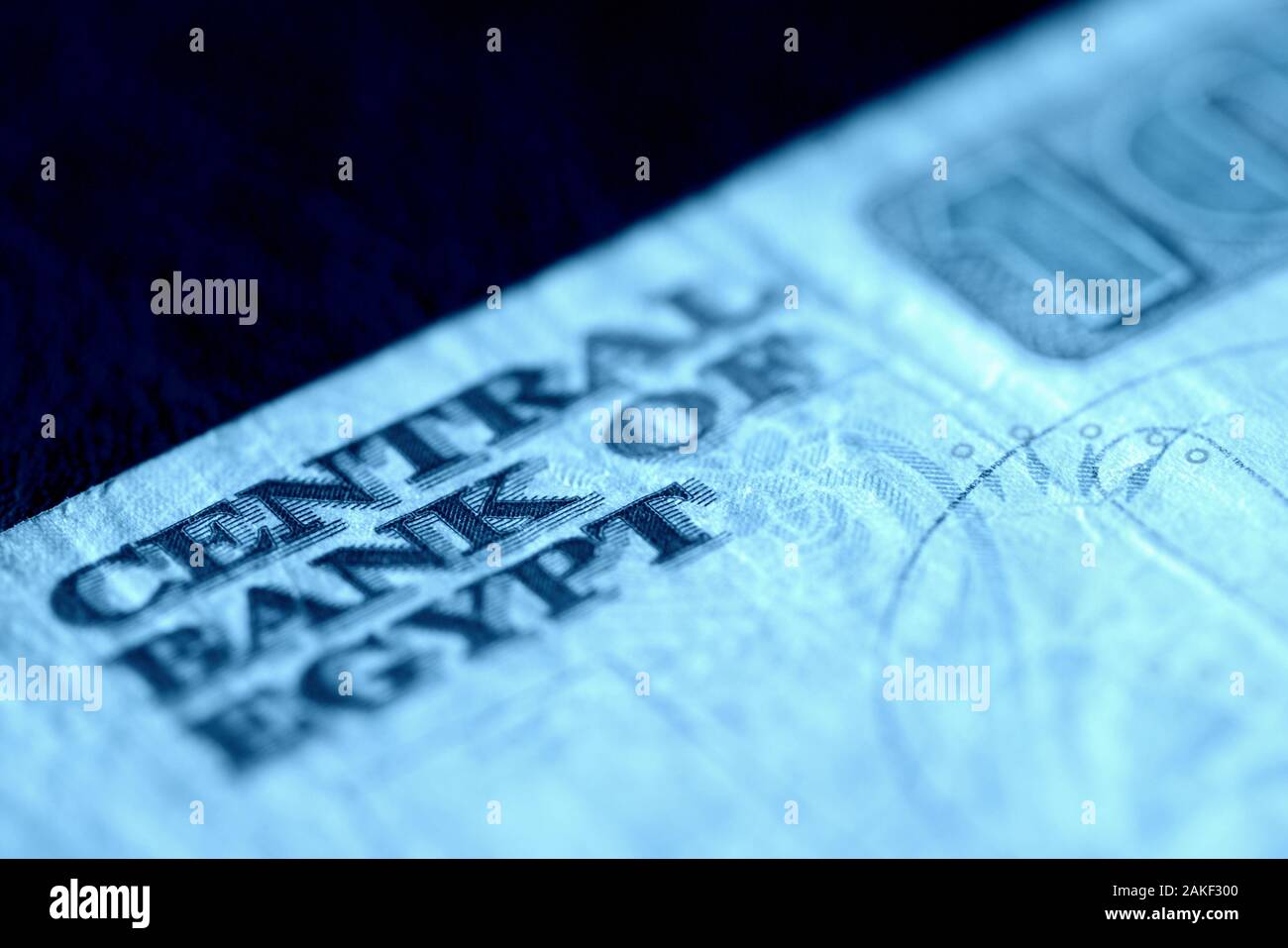Ten egyptian pounds bill on a dark background close-up. Money ...