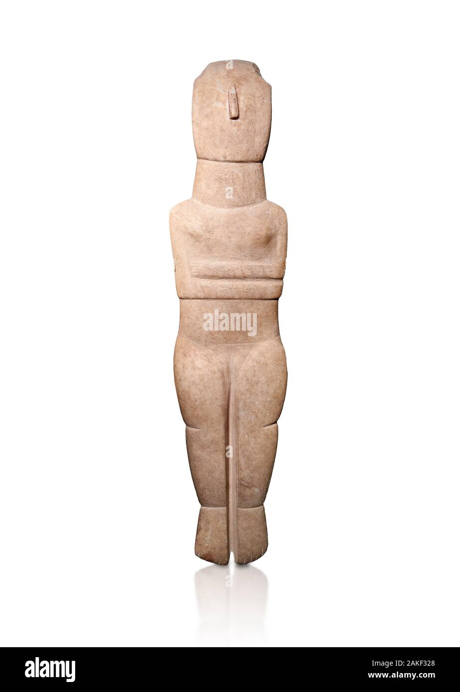 Female Cycladic Canonical type, Spedos variety female figurine ...