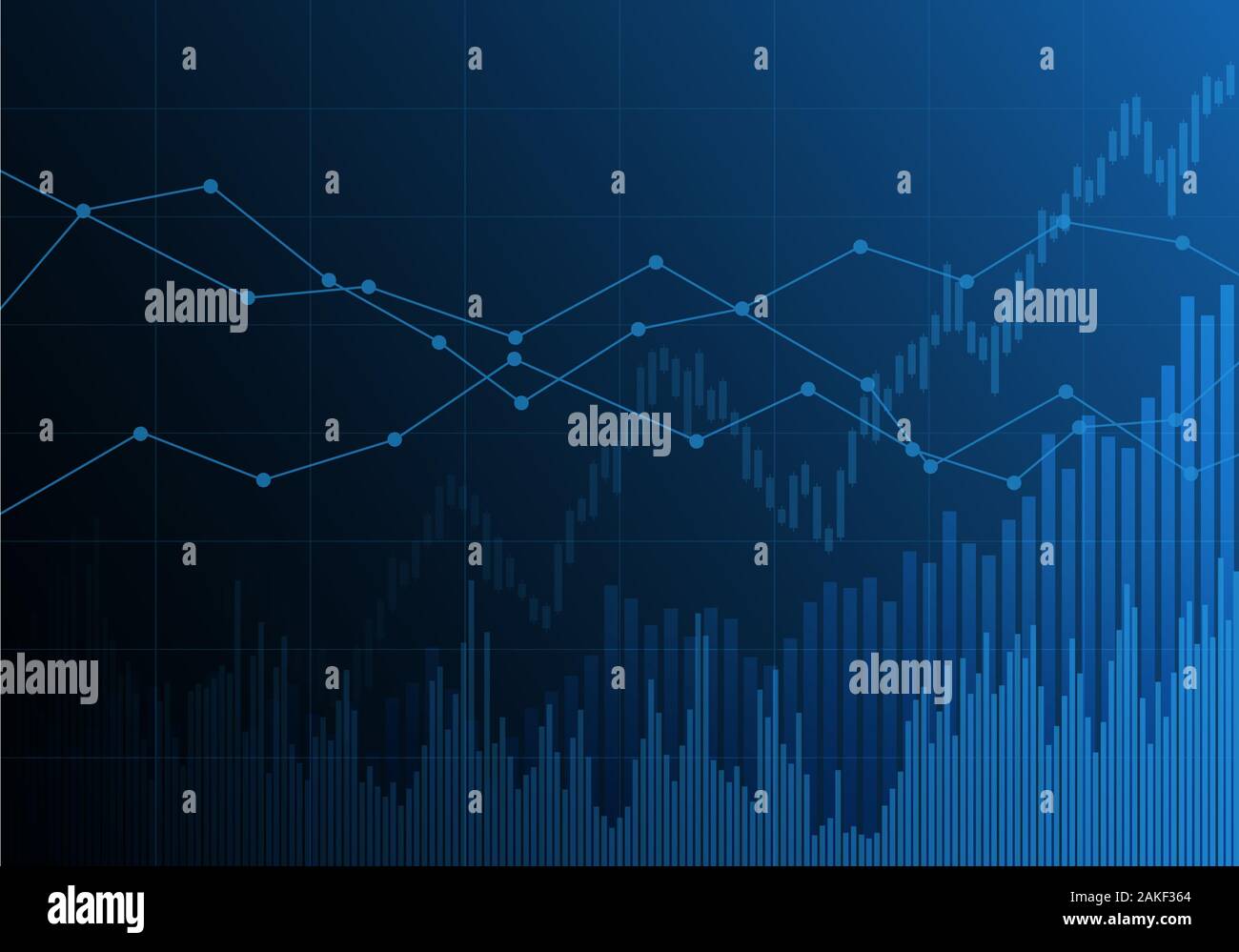 Stock market graphs up Stock Vector Images - Alamy