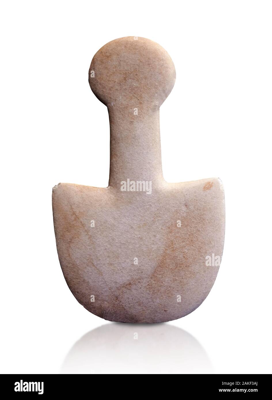 Ancient spade shaped schematic figure from the Pelos phase, probably ...