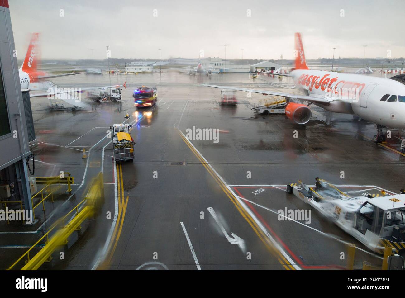 Fire engine / appliance / emergency service responders / fire crew ...