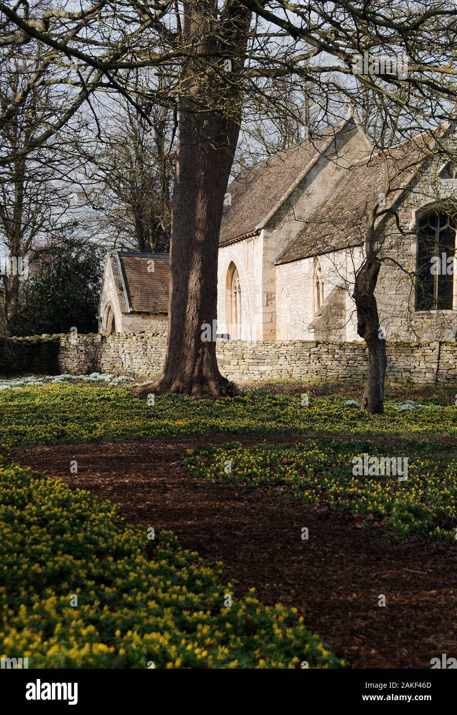 The path from Little Ponton Hall gardens to St Guthlac's Medieval ...