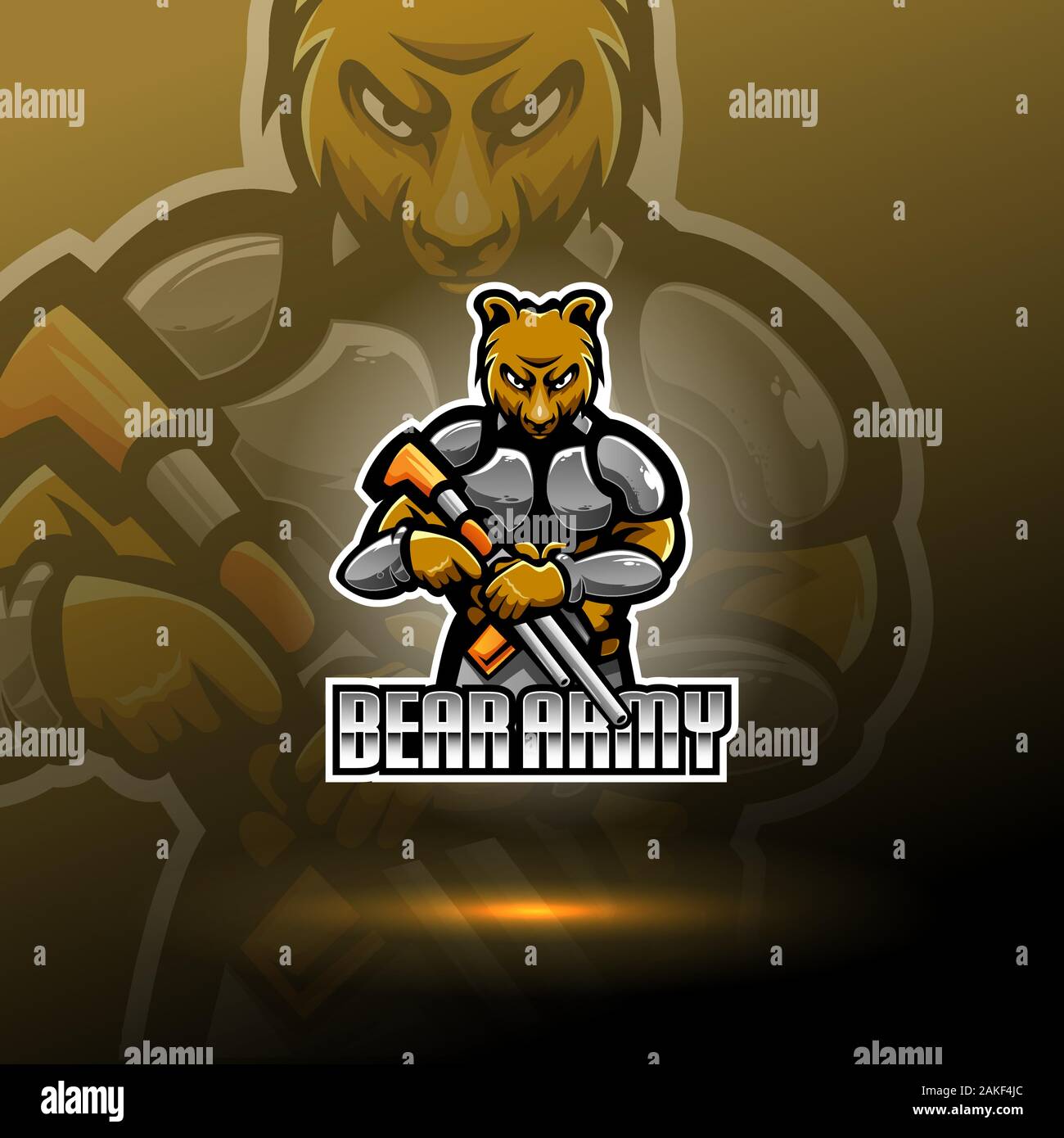 Bear esport logo hi-res stock photography and images - Alamy