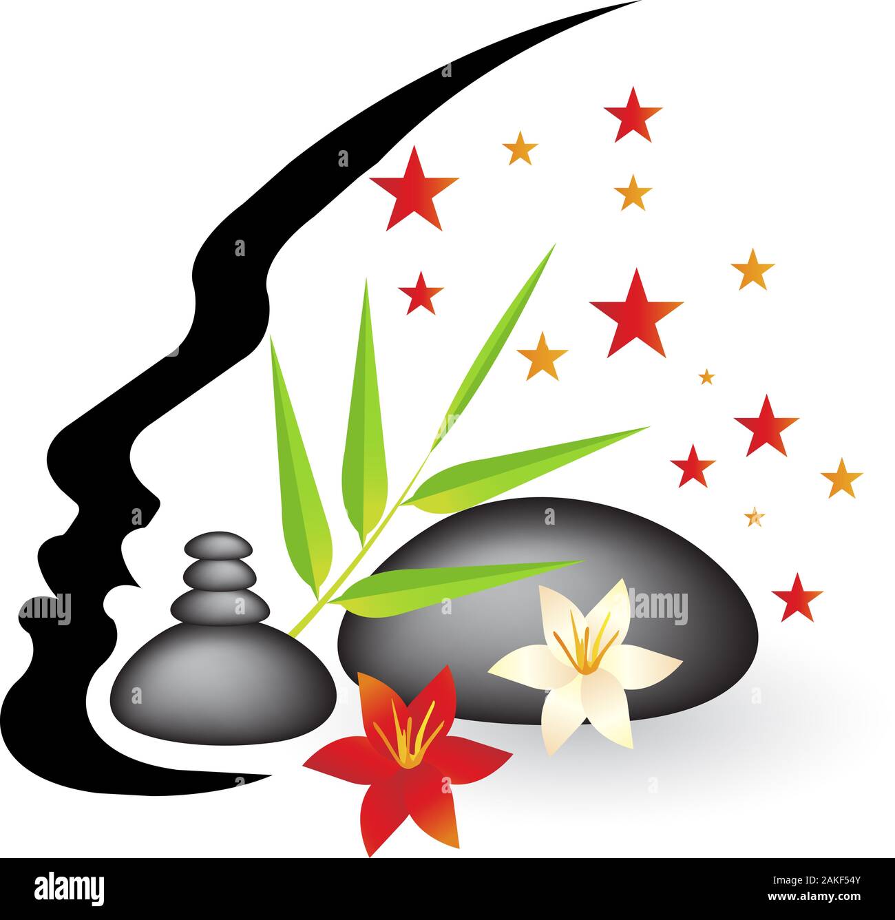 Facial beauty care logo Cut Out Stock Images & Pictures - Alamy