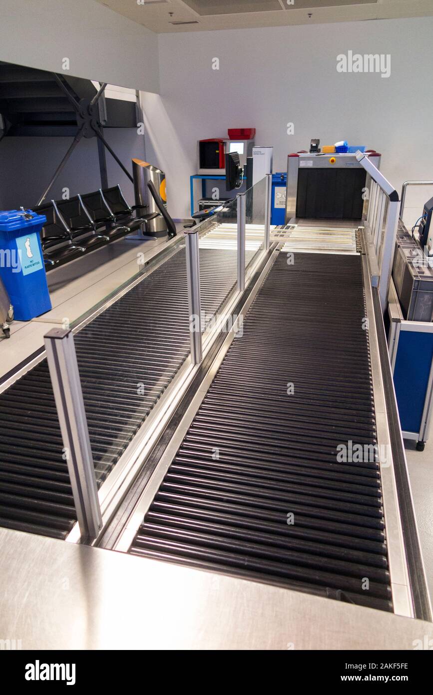 Airport x-ray / X ray security luggage baggage scanner and rollers ...
