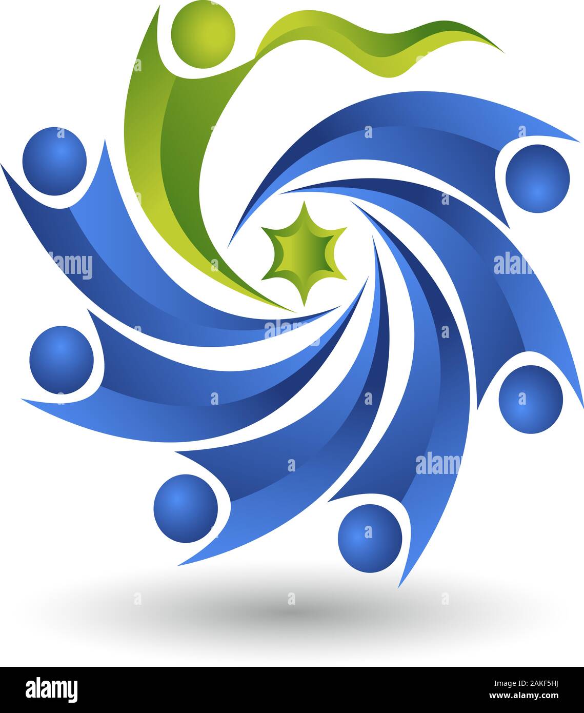 Five people star business Cut Out Stock Images & Pictures - Alamy