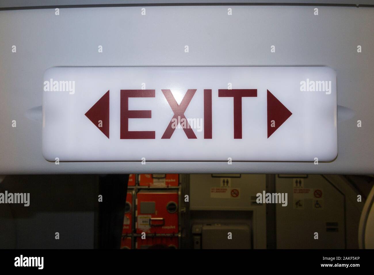 Bus emergency exit sign hi-res stock photography and images - Alamy