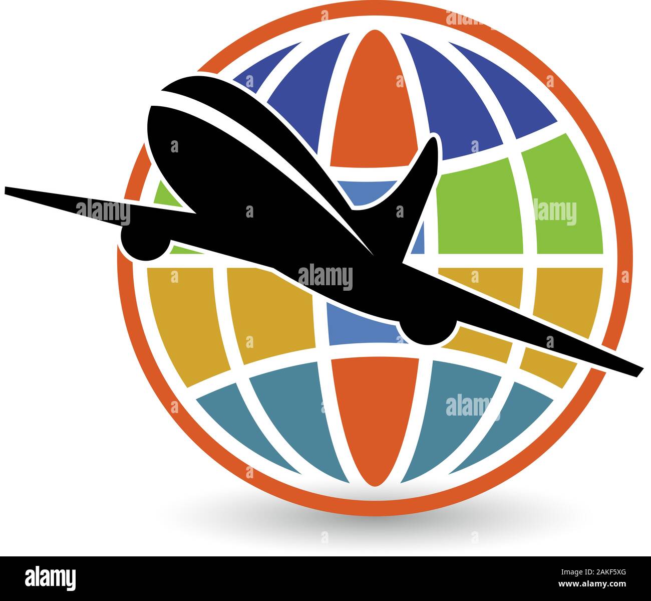 Flight map global Cut Out Stock Images & Pictures - Alamy