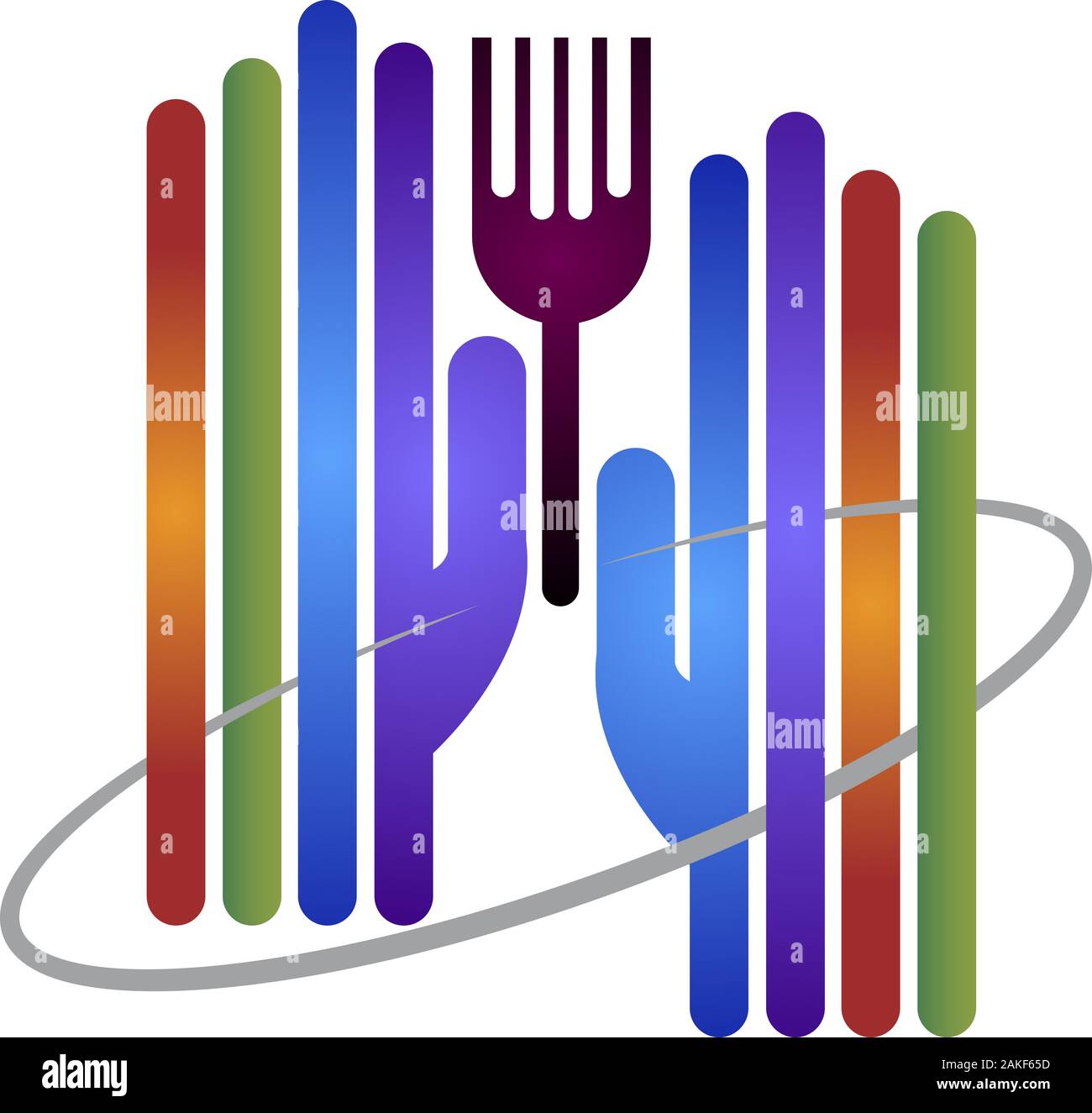Fork logo hi-res stock photography and images - Alamy
