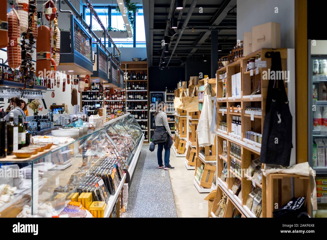 Athens, Greece - Dec 21, 2019: Ergon House an upscale restaurant and ...