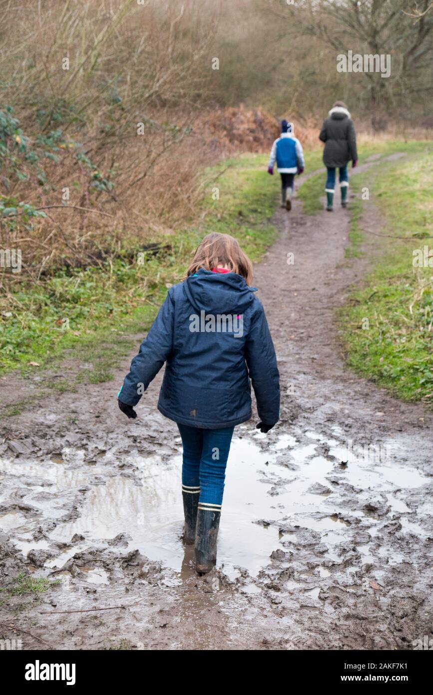 Wellington boots mud trees hi-res stock photography and images - Alamy
