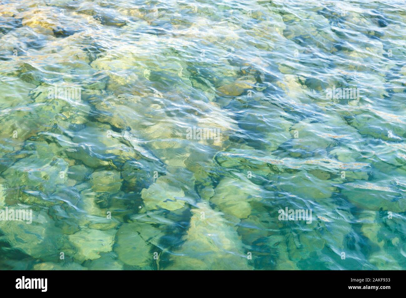 Clear water texture in blue. Background of the ocean and the sea ...