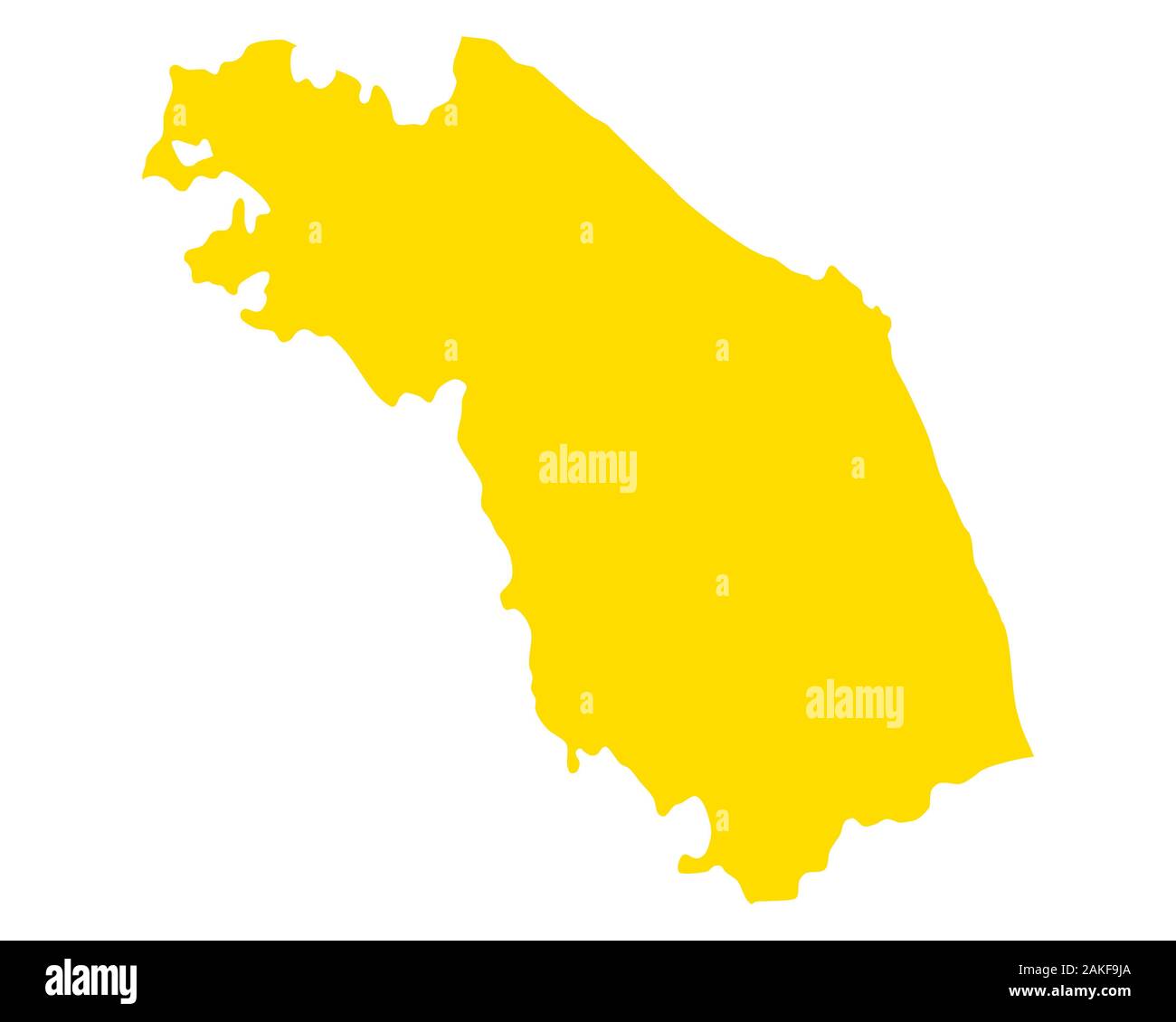 Map of Marche Stock Photo - Alamy