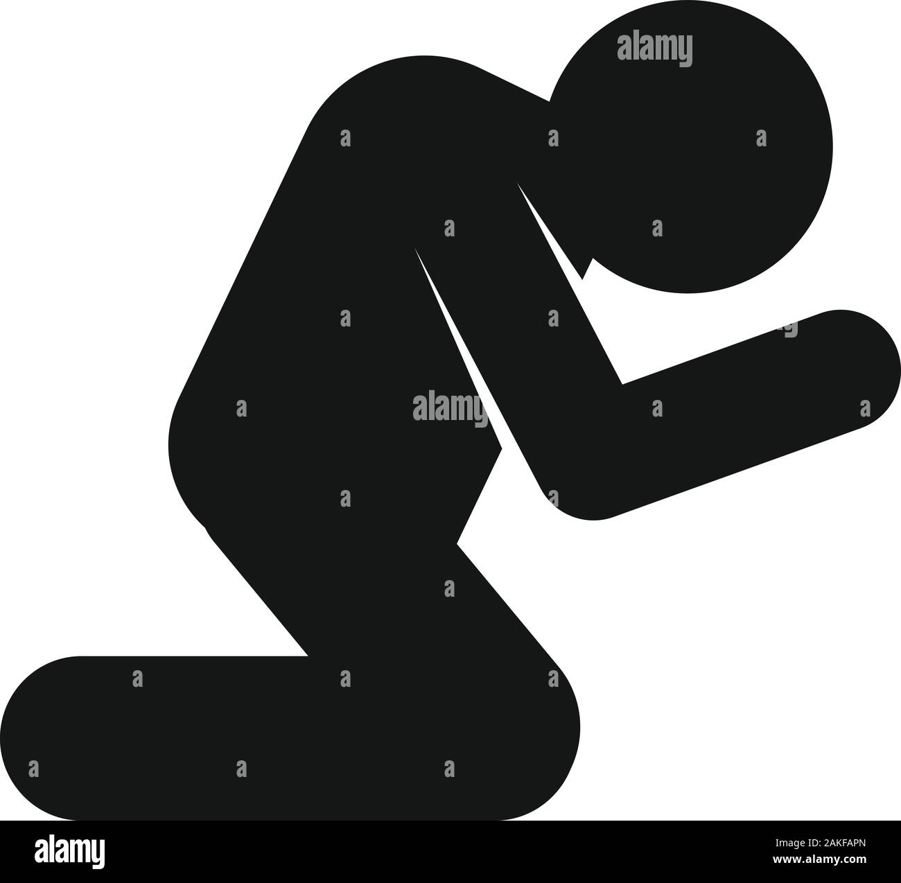 Christian prayer icon. Simple illustration of christian prayer vector ...