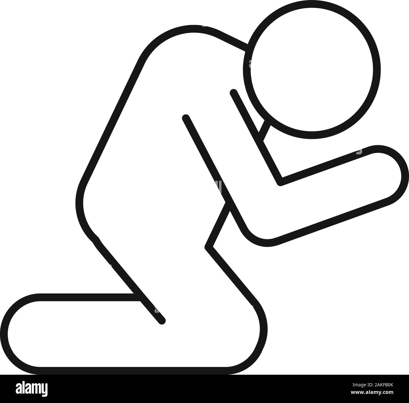 Christian prayer icon. Outline christian prayer vector icon for web ...