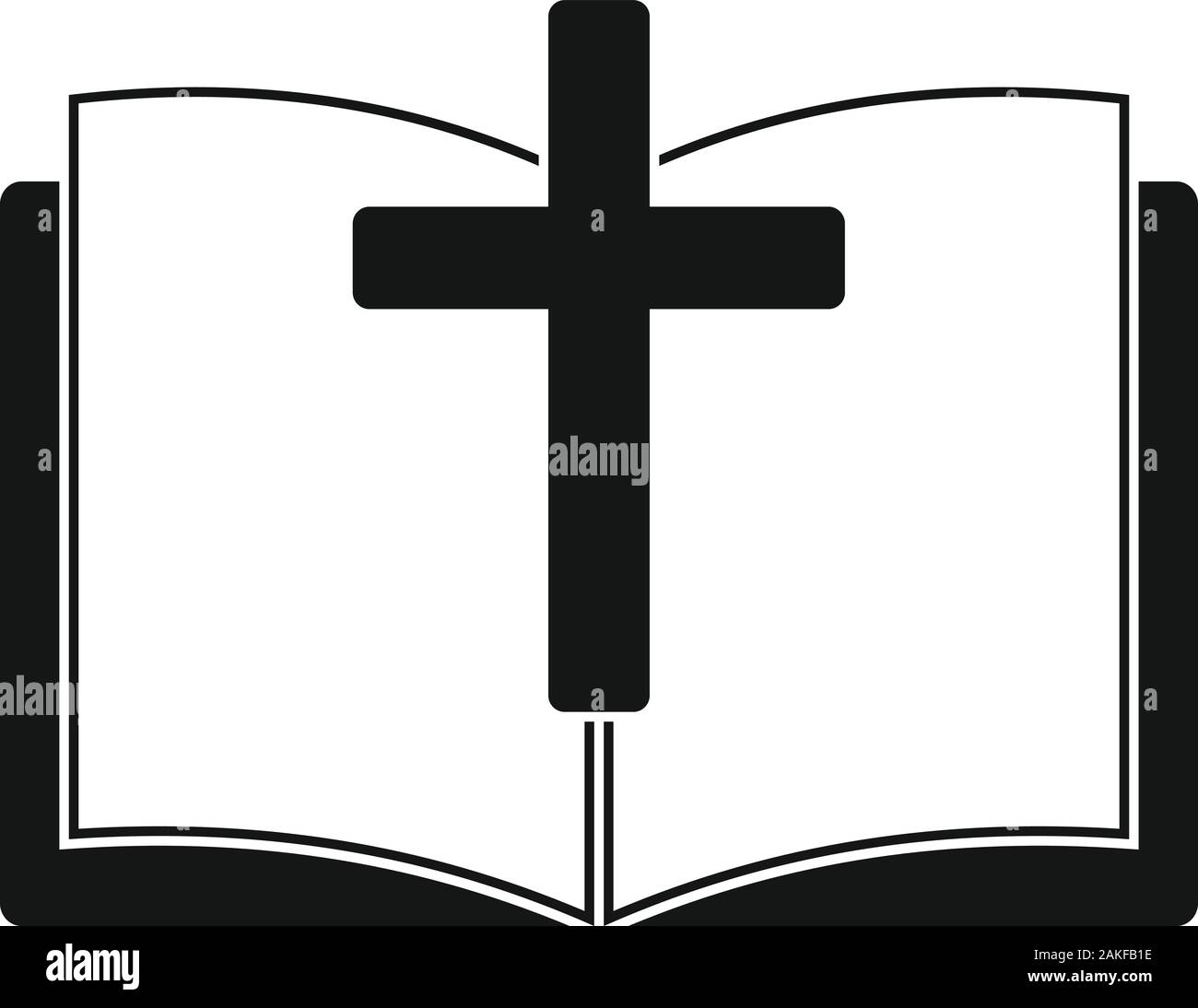 Bible book icon. Simple illustration of bible book vector icon for web ...