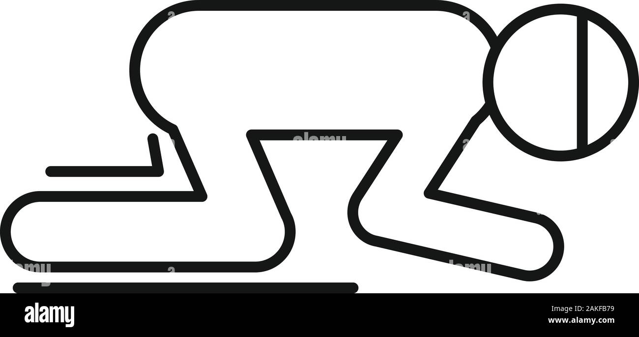 Man prayer icon. Outline man prayer vector icon for web design isolated ...