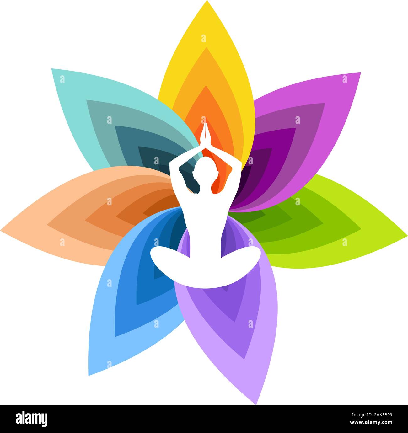 Collection yoga zen meditation Cut Out Stock Images & Pictures - Alamy