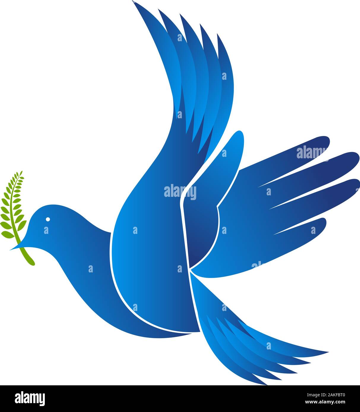 hand bird logo Stock Photo - Alamy
