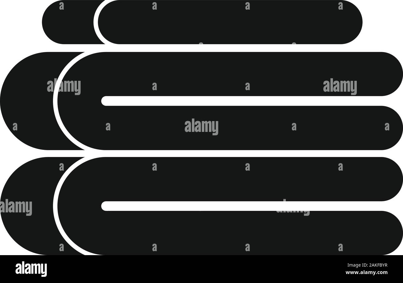 Stack soft blanket icon. Simple illustration of stack soft blanket ...