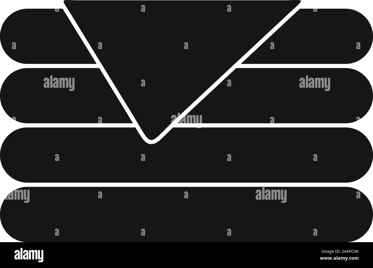 Stack blanket icon. Simple illustration of stack blanket vector icon ...