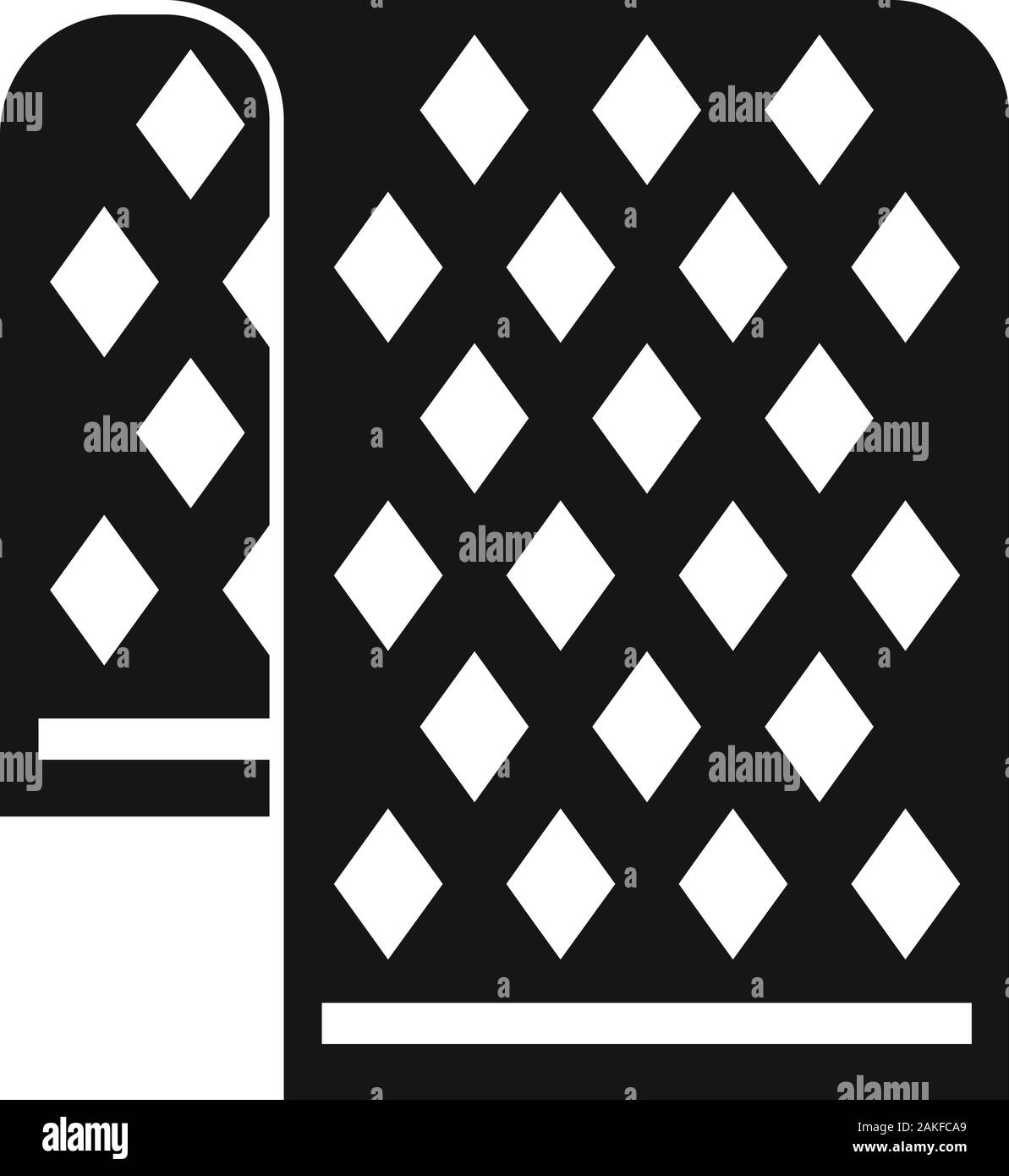 Plaid blanket icon. Simple illustration of plaid blanket vector icon ...