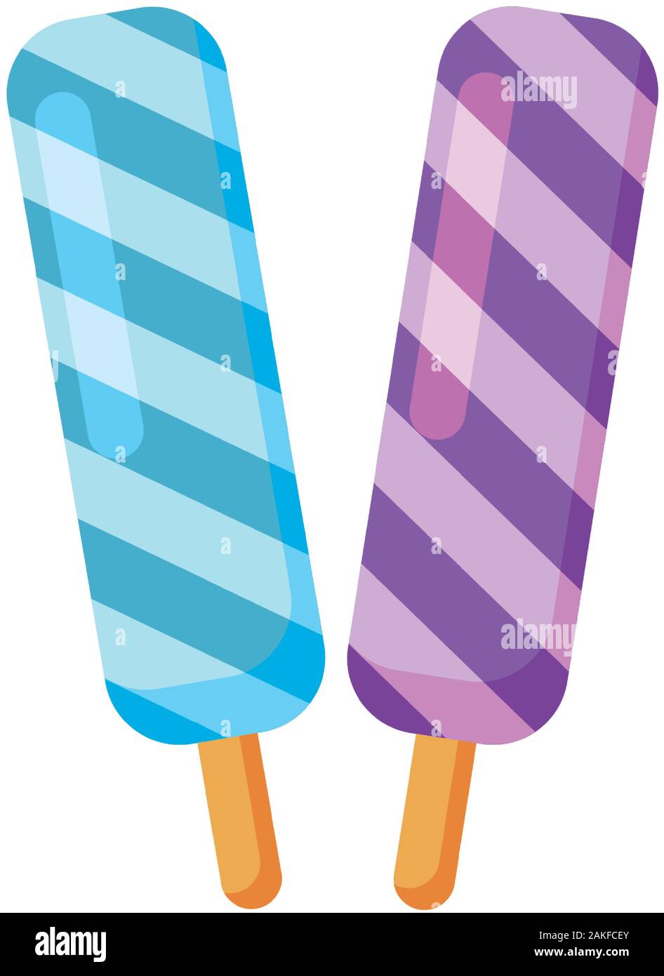 Popsicles design of ice lolly summer sweet dessert food flavor snack ...