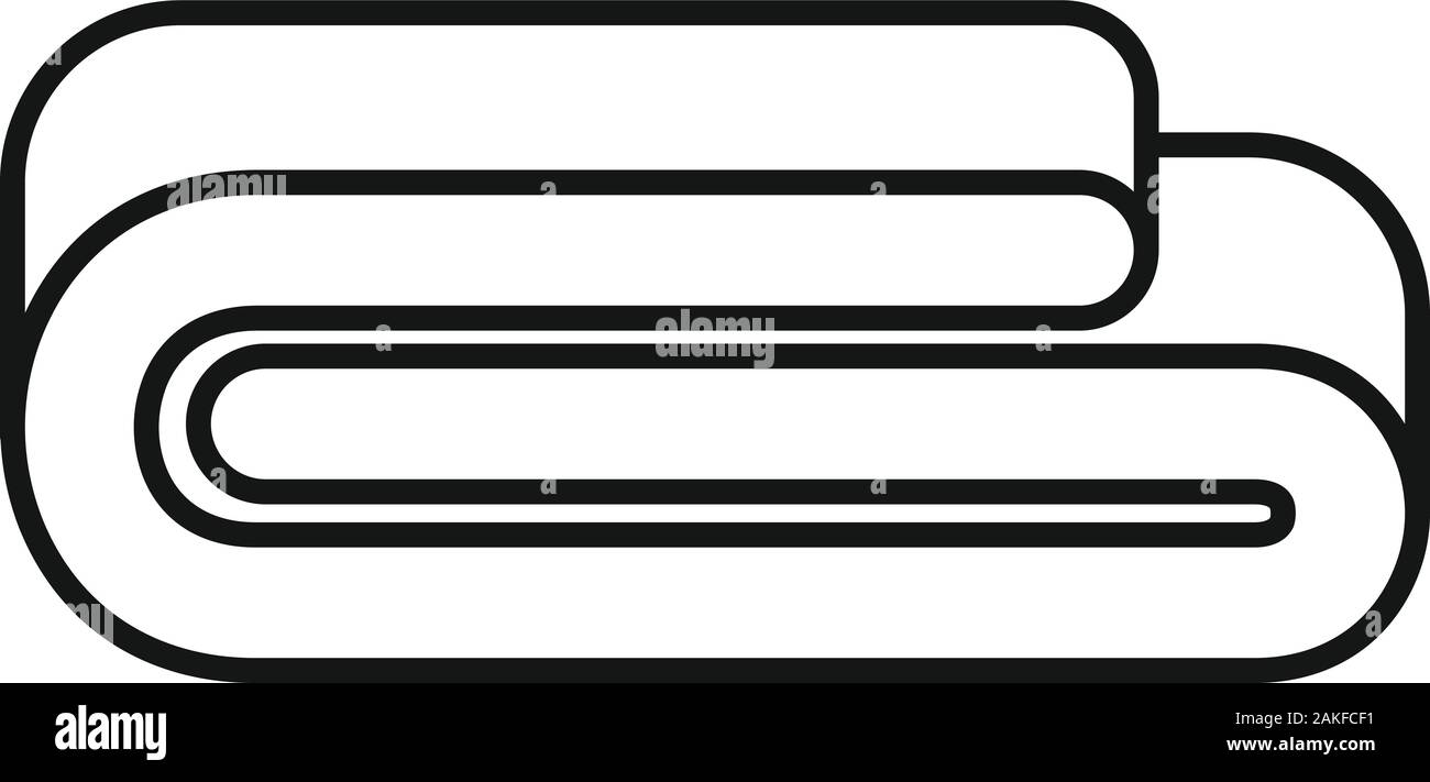 Rug blanket icon. Outline rug blanket vector icon for web design ...