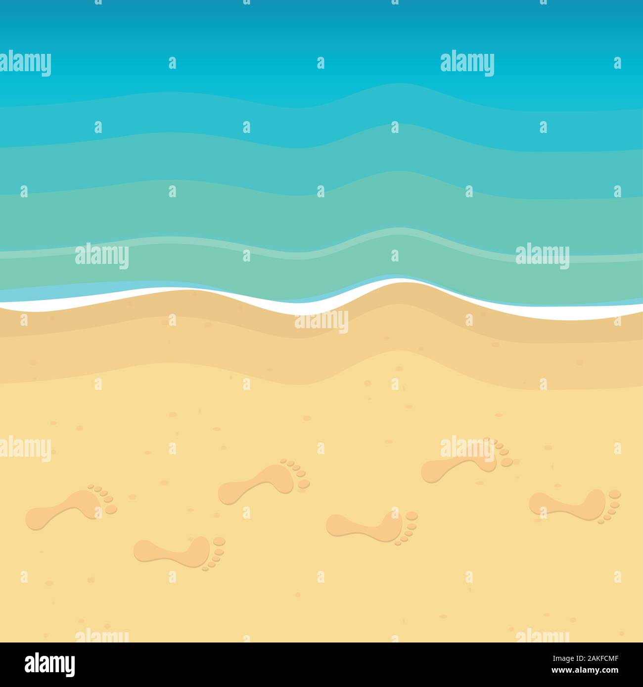 Water trace on beach Stock Vector Images - Alamy