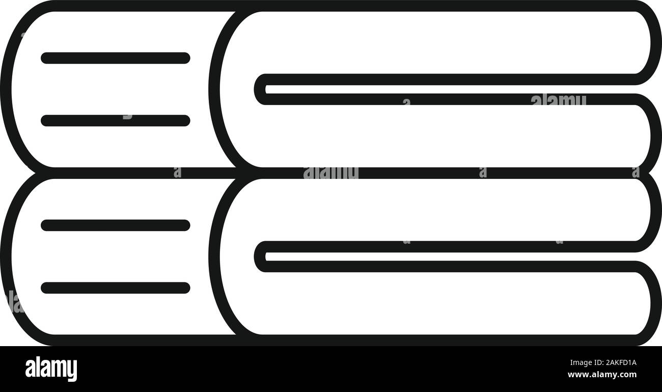 Linen blanket icon. Outline linen blanket vector icon for web design ...