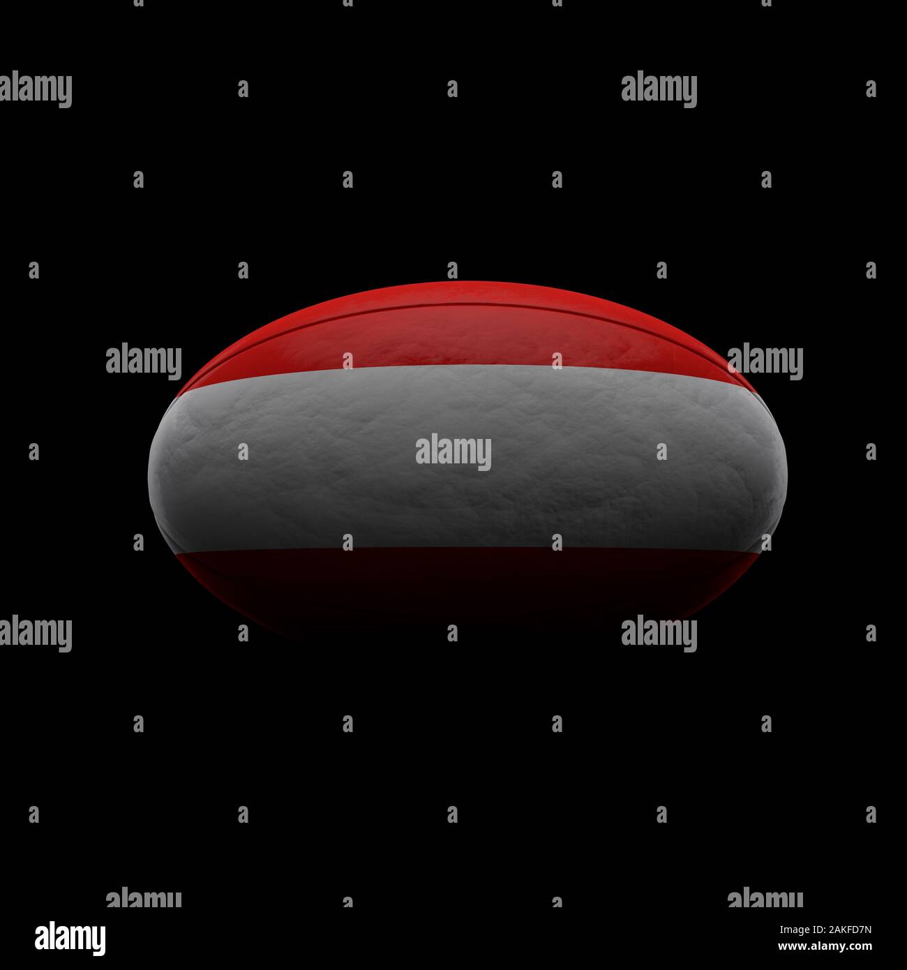 Austria flag rugby ball against black background. 3D Rendering Stock ...
