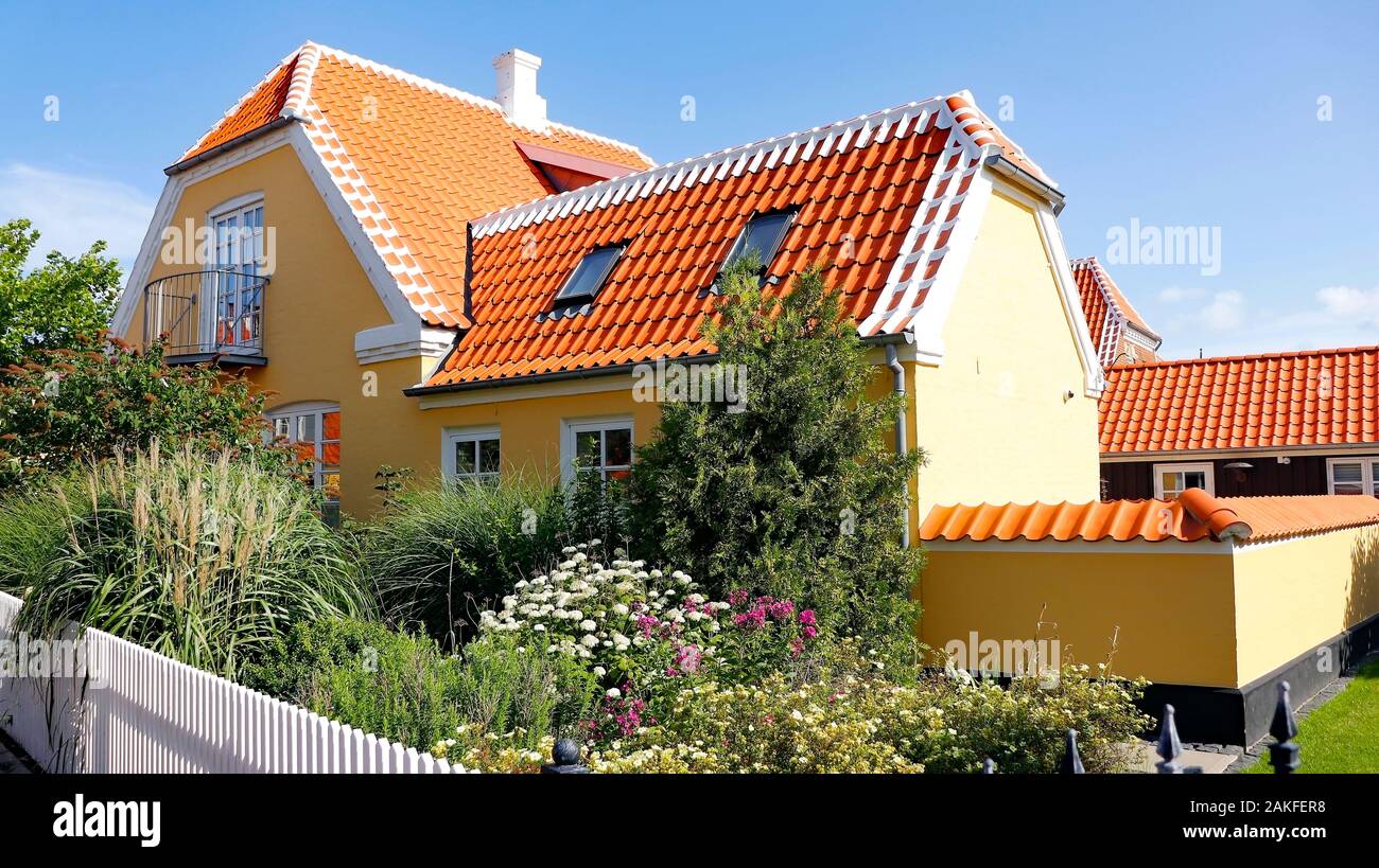 Typical home in Skagen, Denmark Stock Photo - Alamy