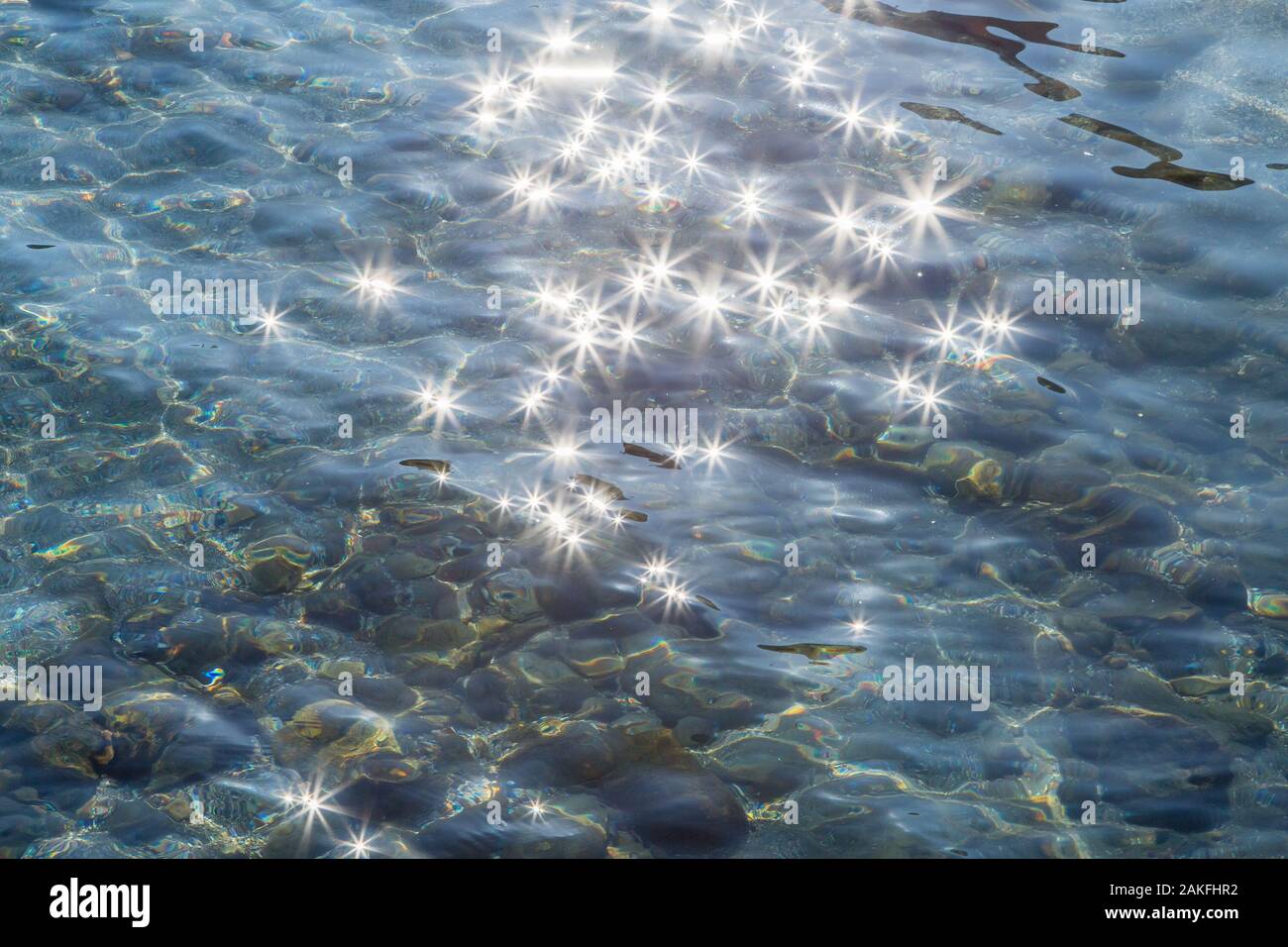 Light Shining Through Water