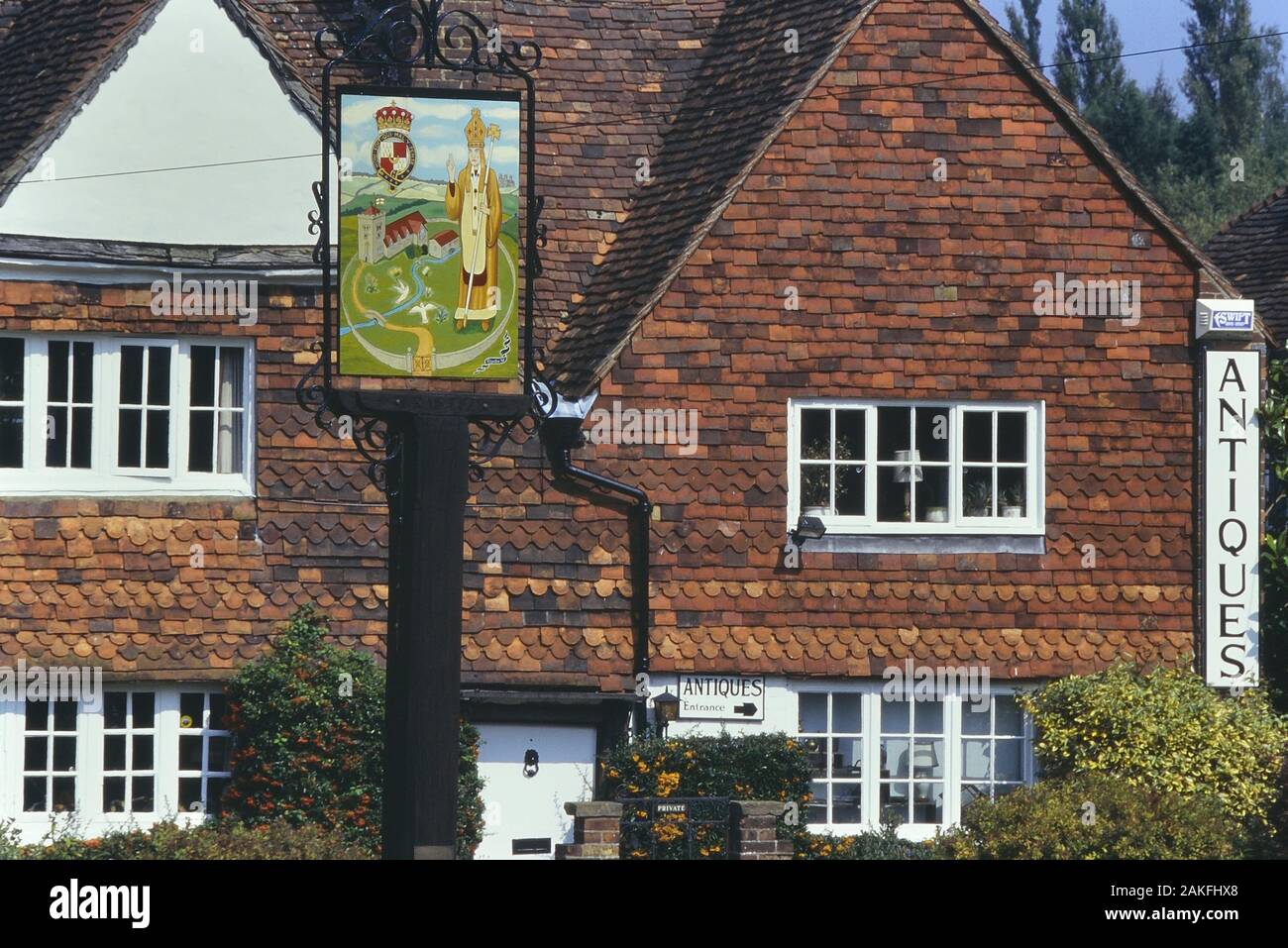 Village sign, Brasted, Kent, England, UK Stock Photo - Alamy