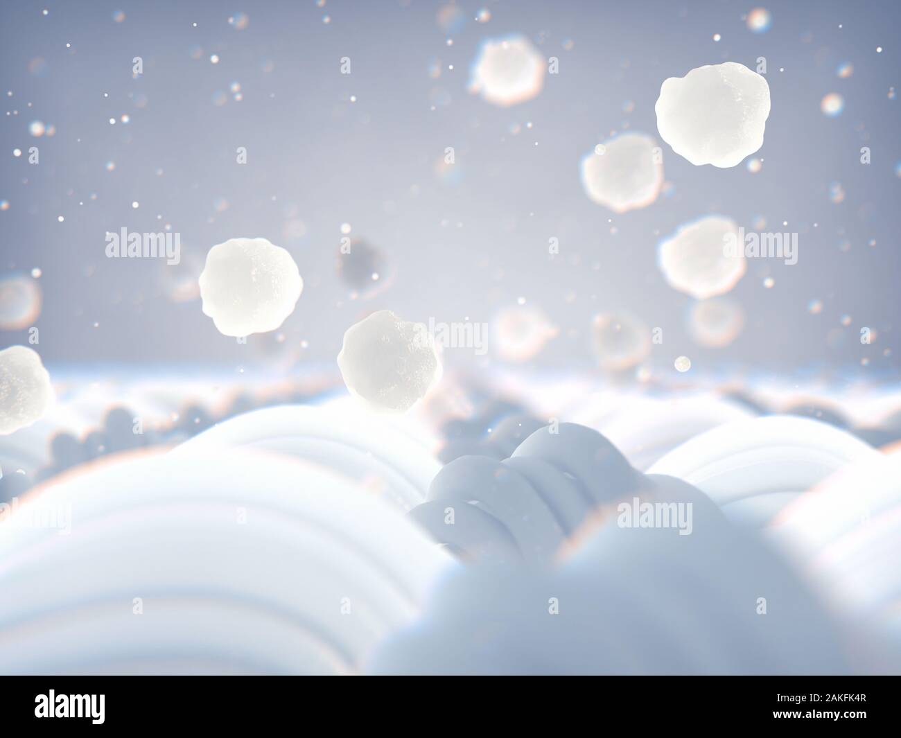 Microscopic laundry detergent particles , Cloth washing powder, 3d ...