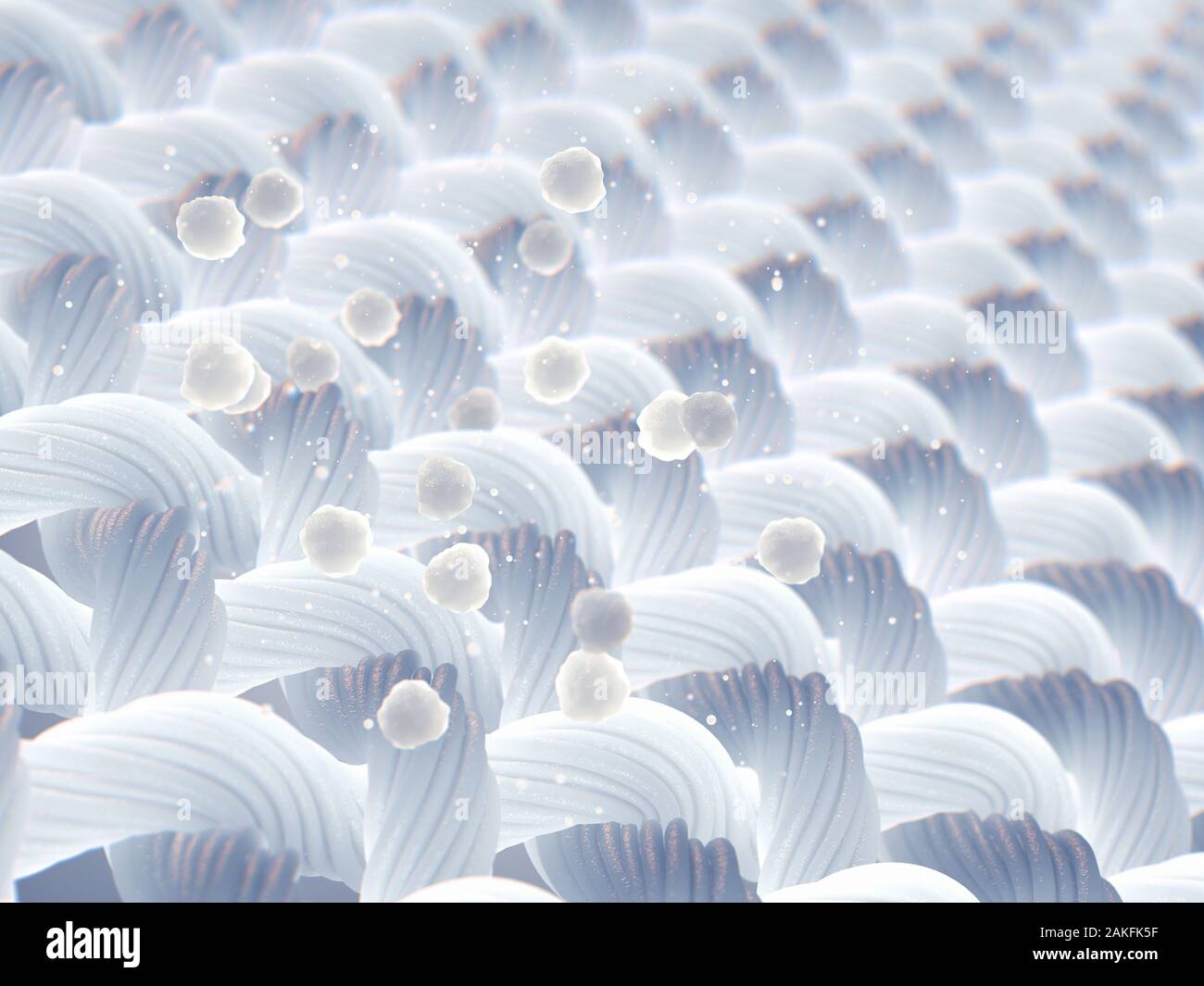 Microscopic laundry detergent particles , Cloth washing powder, 3d ...