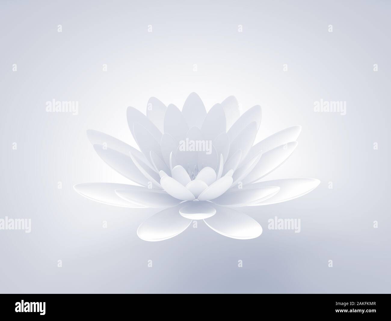 White lotus on light background, Wellness and meditation concept ...