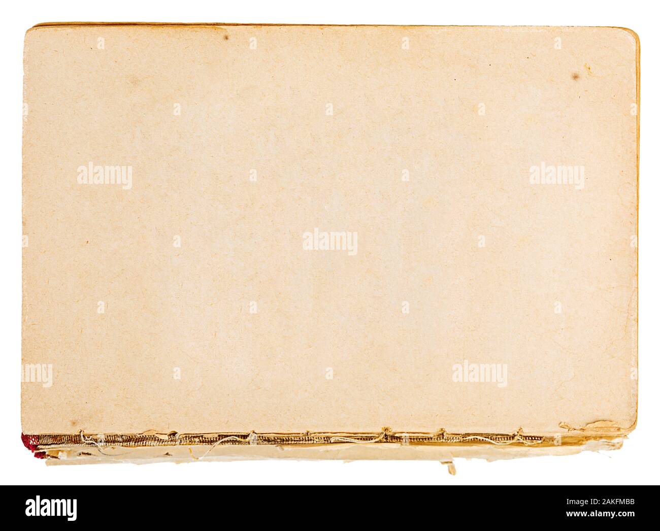 Old paper isolated on white background. Top view Stock Photo - Alamy